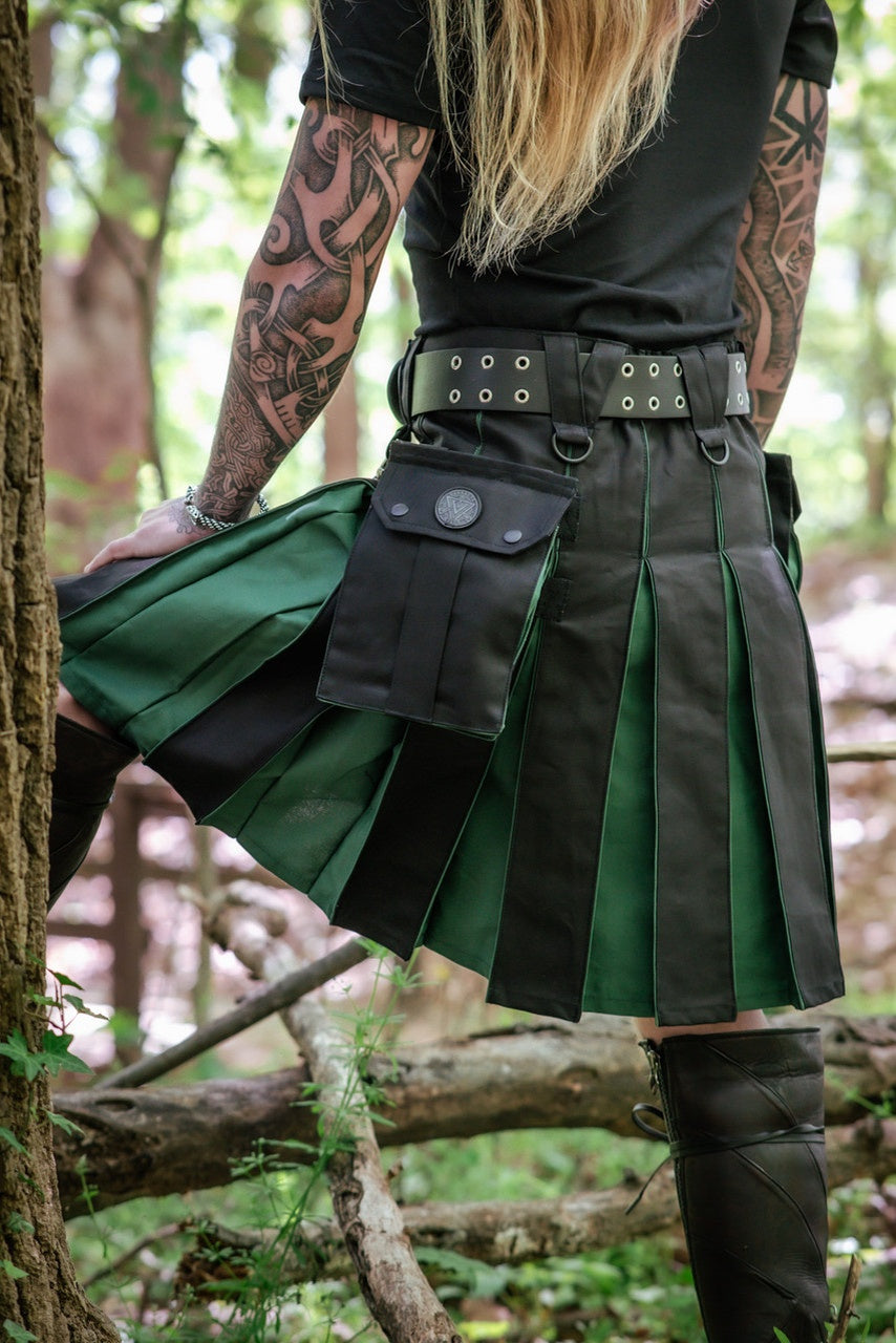 Versatta Hybrid Cargo Kilt - Green – Versatta Kilts